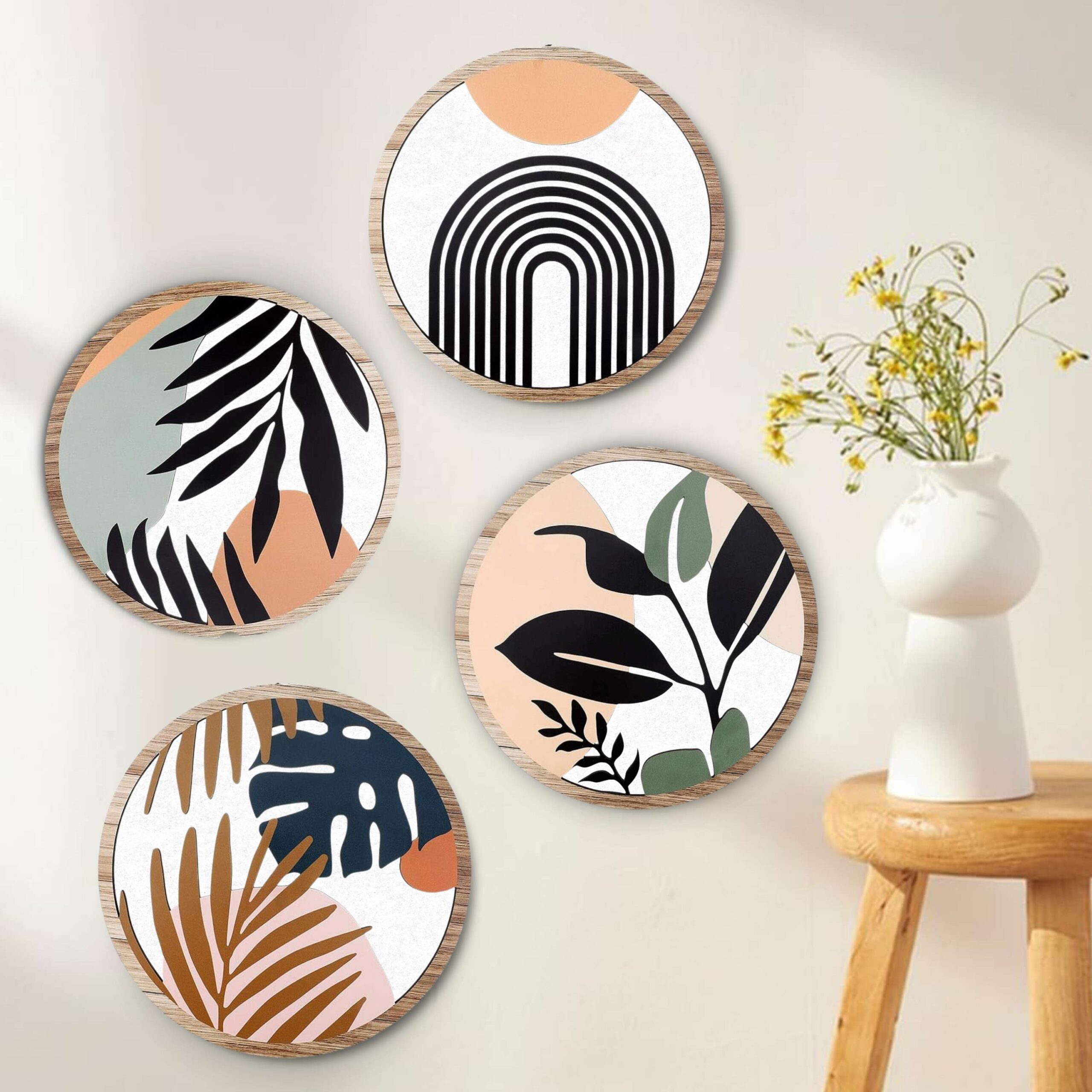 5 PCS Circle Wall Painting – Aura2x