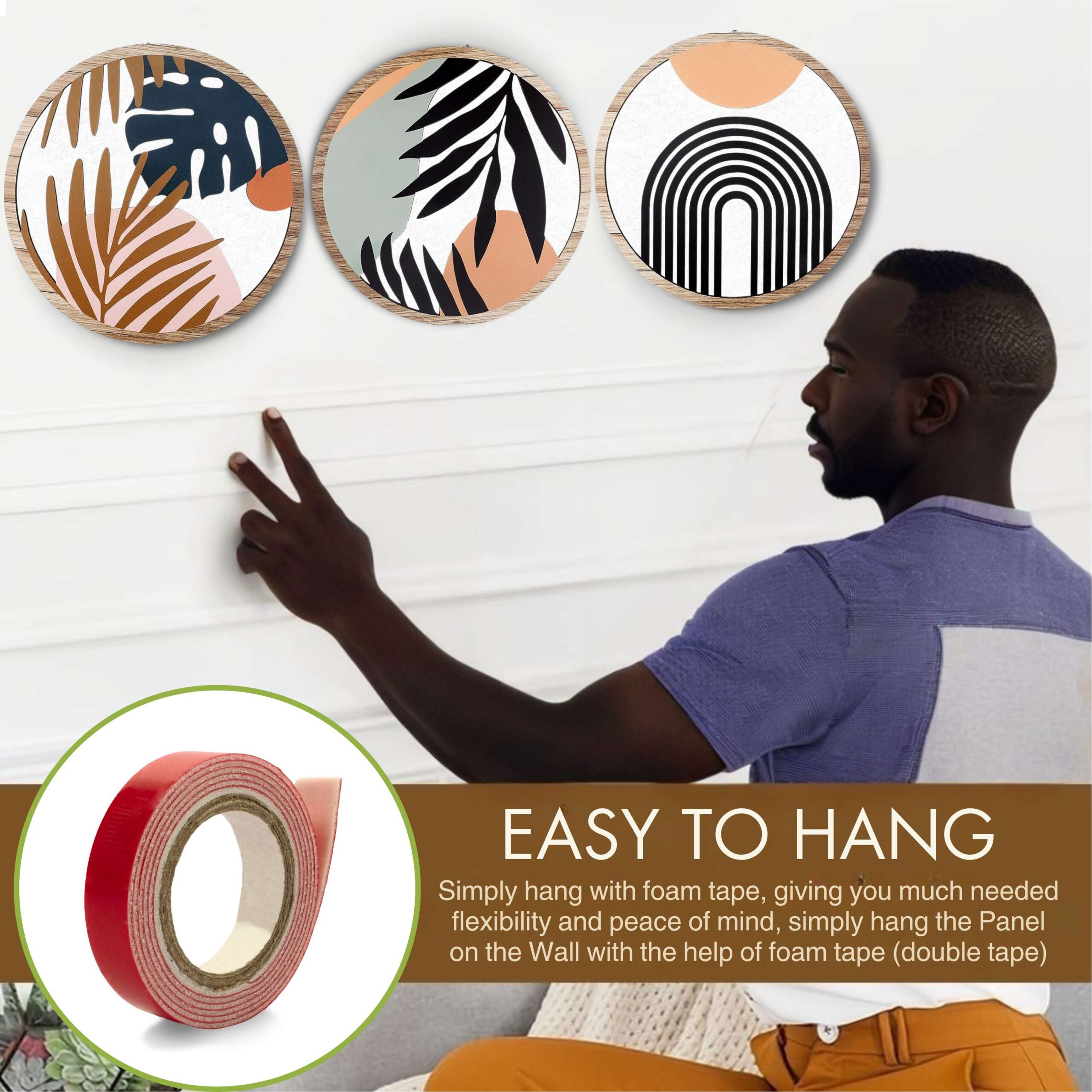 5 PCS Circle Wall Painting – Aura2x